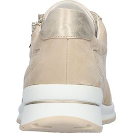 Waldl&auml;ufer WALDL&Auml;UFER Damen Keilsneaker "H-INESSA", Gr. 4, beige, Nappaleder, Nubukleder, Schuhe, Bequemschuh, Schn&uuml;rschuh, Halbschuh in Komfortweite H (= sehr