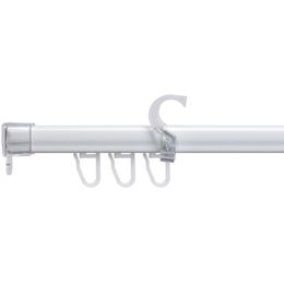 U-Schiene Liedeco, B:1,95cm L:130cm T:1,6cm, wei&szlig;, Metall, Gardinenstangen, "U-STORELAU01GS"