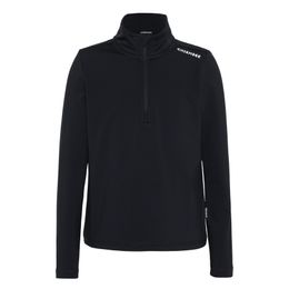 Fleecepullover Chiemsee, M&auml;dchen, Gr. 134/140, schwarz beauty, 78% Polyester, 22% Elasthan, Sweatshirts Fleecepullover