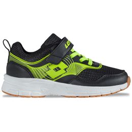 Lotto M&auml;dchen Hallenschuh, Gr. 25, schwarz, Kunstfaser, Synthetik, mehrfarbig, Schuhe, - f&uuml;r den Indoor Sport - mit nicht-f&auml;rbender Sohle