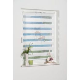 Doppelrollo K-home, B:65cm H:150cm, grau, Polyester, Rollos, "Delphi", im Fixma&szlig;