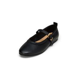 Marc O'Polo MARC O'POLO Damen Ballerina "aus edlem Rindleder", Gr. 38schwarz, Obermaterial: 100% Leder (Rind), unifarben, Schuhe