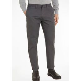 Tommy Hilfiger Herren Chinohose "Chino Denton 1985 PIMA CO", grau, Gr. 32, unifarben, Web, Obermaterial: 96% Baumwolle, 4% Elasthan, Hosen, Straight