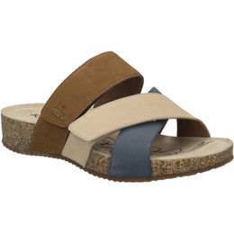 Josef Seibel Damen Sandale "Tonga 84, azur-multi", Gr. 38, blau, Obermaterial: 100% Rindsleder Leather cow., Schuhe