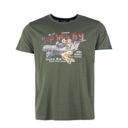 Top Gun Herren T-Shirt "TG20213026", gr&uuml;n, Gr. XXL, Obermaterial: 100% Baumwolle, Shirts