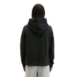 Marc O'Polo MARC O'POLO Damen Hoodiedeep night blau, Gr. XL, angeraute Sweatware, Obermaterial: 100% Baumwolle, Sweatshirts, relaxed fit mit gepeachter Oberfl&auml;che