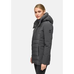 Marikoo Damen Winterjacke "Tivaa", grau, Gr. M, Obermaterial: 98% Polyester, 2% Elasthan. Futter: 100% Polyester. Wattierung: 100% Polyester.