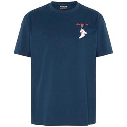 Lotto Herren T-Shirt, blau, Gr. S, unifarben, 100% Cotton, Shirts, - mit coolem Print