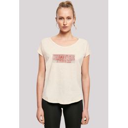 F4NT4STIC Damen T-Shirt "Stranger Things Glow Logo Netflix TV Series", wei&szlig;, Gr. XS, Obermaterial: 100% Baumwolle, Shirts, Premium Qualit&auml;t