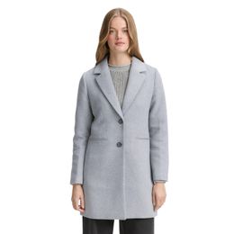 Damen Kurzmantel, grau, Gr. M, Tom Tailor Denim, meliert, Web, Obermaterial: 80% Polyester, 20% Wolle. Futter: 100% Polyester, M&auml;ntel, mit Taschen