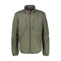 Lerros Herren Outdoorjacke, gr&uuml;n, Gr. XXXL, unifarben, Web, Obermaterial: 63% Baumwolle, 33% Polyamid, 4% Elasthan, Jacken, mit Stehkragen und