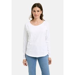 Smith & Soul SMITH & SOUL Damen Langarmshirt, wei&szlig;, Gr. S, clean, unifarben, Jersey, Obermaterial: 100% Baumwolle, Shirts, mit Rundhalsausschnitt