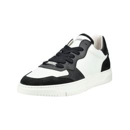 Steve Madden Herren Sneaker "Steve Madden Sneaker Lederimitat", Gr. 45wei&szlig;, schwarz, Lederimitat, Schuhe