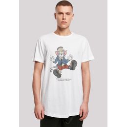 F4NT4STIC Damen T-Shirt "Tom and Jerry TV Serie Faux Frankenstein Tom", wei&szlig;, Gr. M, Obermaterial: 100% Baumwolle, Shirts, Print
