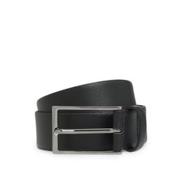 BOSS Herren Lederg&uuml;rtel "Carmello", schwarz, Gr. 110, unifarben, Rindsleder, G&uuml;rtel, in strukturierter Optik