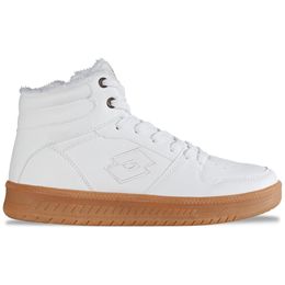 Lotto Herren Sneaker, Gr. 42, wei&szlig;, Kunstfaser, Synthetik, unifarben, Schuhe, - mit kuschelig weichem Wohlf&uuml;hlfutter