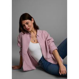 Laura Scott Damen Longbluse, rosa, Basic, Gr. 50, unifarben, Web, Obermaterial: 100% Baumwolle, Blusen, in Musselin-Qualit&auml;t