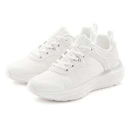 Lascana Damen Sneaker "Turnschuhe", Gr. 38, wei&szlig;, Obermaterial: 70% Textilmaterial, 30% Lederimitat. Decksohle: 100% Textilmaterial. Futter: 100%