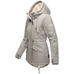 Marikoo Damen Winterjacke "Manolya", grau, Gr. S, Oberstoff: 100% Baumwolle. Futter: 100% Polyester. Wattierung: 100% Polyester. &Auml;rmelfutter: 100%