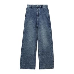 s.Oliver JUNIOR M&auml;dchen Weite Jeans, blau, Gr. 134, Denim/Jeans, Obermaterial: 79% Baumwolle, 20% Polyester, 1% Elasthan, Jeans, mit Taschen