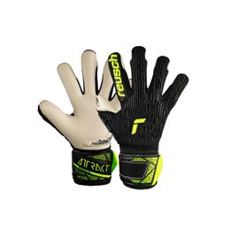 Reusch Kinder Torwarthandschuhe "Attrakt Freegel Gold Junior", schwarz, Gr. 5, mehrfarbig, 55% Elastodien, 30% Polyester, 10% Polypropylen, 5%