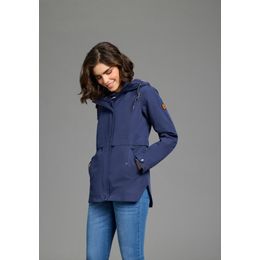 Kangaroos Damen Outdoorjackemarine, Gr. 48, kontrastfarbene Details, unifarben, Web, Obermaterial: 66% Baumwolle, 34% Polyester. Futter: 100%