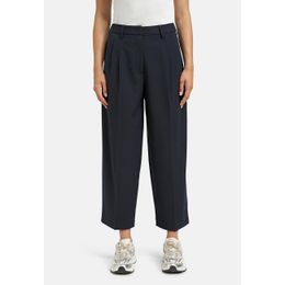 Smith & Soul SMITH & SOUL Damen Stoffhosemarine, Gr. S, unifarben, Web, Material: 74% Polyester, 21% Viskose, 5% Elasthan, Hosen, mit Bundfalten