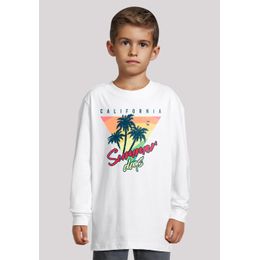 F4NT4STIC Jungen T-Shirt "California Palmen Retro", wei&szlig;, Gr. 122, Obermaterial: 100% Baumwolle, Shirts, Premium Qualit&auml;t