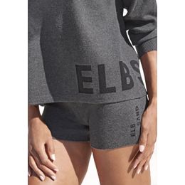 ELBSAND Damen Strickhose, Gr. 40, grau, Feinstrick, Obermaterial: 50% Viskose, 28% Polyester, 22% Nylon, meliert, unifarben, Hosen, aus hochwertigem