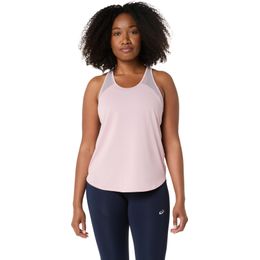 asics Damen Lauftop "ROAD TANK"morganite, Gr. XS, Obermaterial: 94% Polyester, 6% Elasthan, Tops