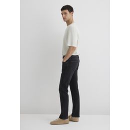 Mavi Herren R&ouml;hrenjeans "JAKE"schwarz smoke comfort, Gr. 36, 87% Baumwolle, 12% Polyester, 1% Elasthan, Jeans, Slim Skinny Jeans