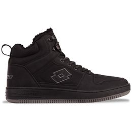 Lotto Herren Sneaker, Gr. 45, schwarz, Synthetik, Textil, mehrfarbig, Schuhe, - mit w&auml;rmendem Teddy-Futter