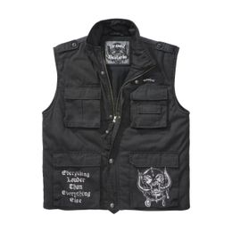 Brandit Herren Steppweste "Brandit Herren Mot&ouml;rhead Ranger Vest"schwarz, Gr. 4XL, 80% Polyester, 20% Baumwolle, Westen