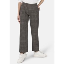STOOKER WOMEN Damen Schlupfhose "Mary Jersey Wide leg fit Schlupfhose", braun, Gr. 42, Jersey, 67% Viskose, 27% Polyamid, 6% Elasthan, Hosen, Wide