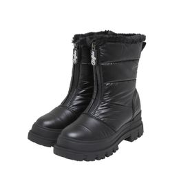 Buffalo Damen Stiefel "Buffalo aspha quilt zip", Gr. 37schwarz, Textil, unifarben, Schuhe