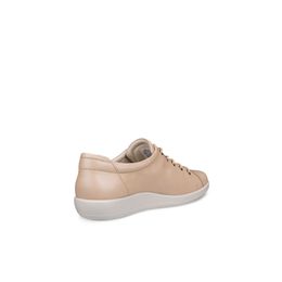 Ecco Damen Sneaker "Soft 2.0", Gr. 41natur, Leder, Schuhe, Freizeitschuh, Halbschuh, Schn&uuml;rschuh mit Retro-Shilouette