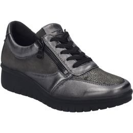 Josef Seibel Damen Schn&uuml;rschuh "Calais 01, anthrazit-kombi", Gr. 41, grau, Obermaterial: 100% Rindsleder Leather cow., Schuhe