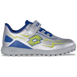 Lotto M&auml;dchen Fu&szlig;ballschuh, Gr. 30, silber, Synthetik, mehrfarbig, Schuhe, - mit kurzen, abriebfesten Gummistollen