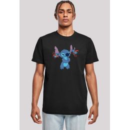 F4NT4STIC Damen T-Shirt "Disney Lilo & Stitch Kleine Teufel", schwarz, Gr. M, Obermaterial: 100% Baumwolle, Shirts, Print