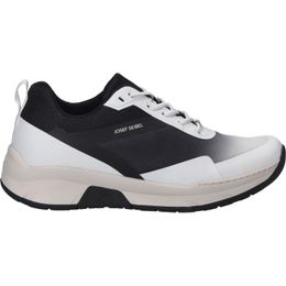 Josef Seibel Herren Sneaker "Mitchell 51, schwarz-weiss", Gr. 47, schwarz, Obermaterial: 100% Textilmaterial TEXMAT., Schuhe