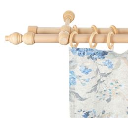 Gardinenstange SN DECO GROUP, L:320cm, beige, Holzwerkstoff, Gardinenstangen, "Filigrano", 28 mm, Holz, verschiedene L&auml;ngen und Farben, Komplettset