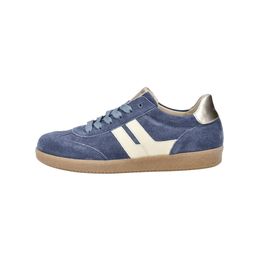 Gabor Damen Sneaker "Gabor Sneaker Veloursleder", Gr. 37, blau, Veloursleder, Schuhe
