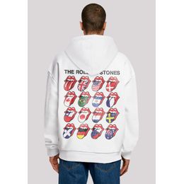 F4NT4STIC Herren Kapuzenpullover "The Rolling Stones Voodoo Lounge Tongues", wei&szlig;, Gr. L, Obermaterial: 100% Baumwolle, Pullover, Musik, Band, Logo
