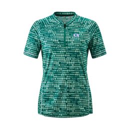 Gonso Damen Radtrikot "BOAZZO", gr&uuml;n, Gr. 44, 100% Polyester (Recycelt), Trikots, Angenehmes, weiches Tragegef&uuml;hl und schnelltrocknendes Material