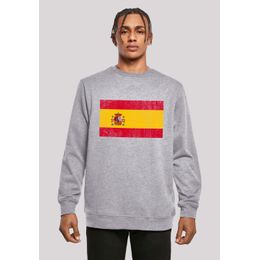 F4NT4STIC Herren Kapuzenpullover "Spain Spanien Flagge distressed", grau, Gr. XXL, Obermaterial: 50% Baumwolle, 50% Polyester, Pullover, Print