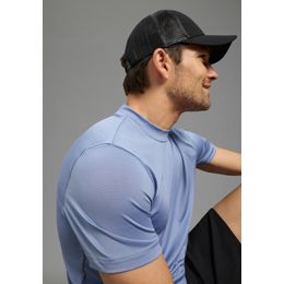 Herren Funktionsshirt "atmungsaktiv, quick dry", blau, Gr. XL, OCEAN SPORTSWEAR, unifarben, Jersey, Obermaterial: 95% Polyester, 5% Elasthan, Shirts,