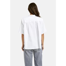 Smith & Soul SMITH & SOUL Damen Hemdblusewei&szlig;, Gr. S, unifarben, Web, Obermaterial: 70% Baumwolle, 27% Polyester, 3% Elasthan, Blusen, locker geschnitten,