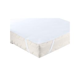 Matratzenauflage Ibena, B:100cm L:200cm, wei&szlig;, 100% Baumwolle, Matratzenzubeh&ouml;r