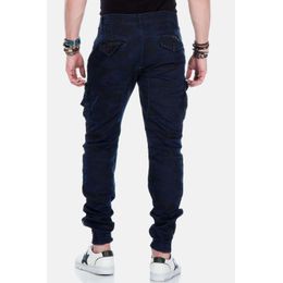 Cipo & Baxx CIPO & BAXX Herren Loose-fit-Jeans "Jeans", blau, Gr. 34, unifarben, 86% Baumwolle, 12% Polyester, 2% Elasthan, Jeans, mit Stretch-B&uuml;ndchen, CD-422