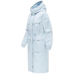 Navahoo Damen Langmantel "Kirschwind 14"blau, Gr. XS, Obermaterial: 100% Polyester. Innenfutter: 100% Polyester. &Auml;rmelfutter: 100% Polyester, M&auml;ntel,